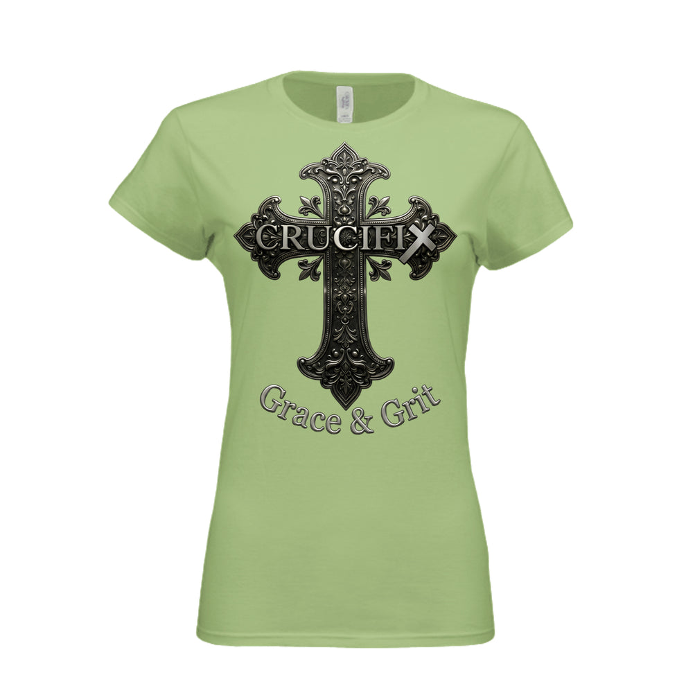 Women’s Crucifix Grace & Grit Tee – CRUCIFIX APPAREL
